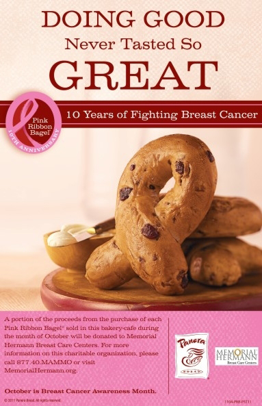 Panera Bread Pink Ribbon Bagel Nutrition Information - Home Alqu
